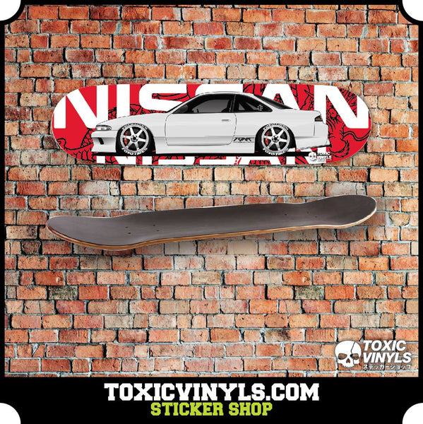 Nissan S14 Silvia JDM Skate Deck – ToxicVinyls