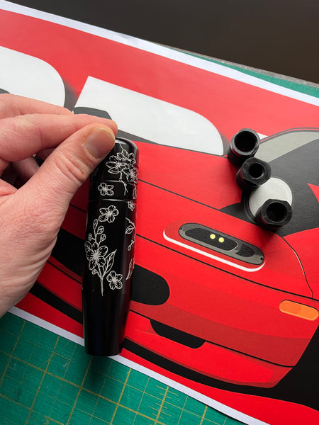 JDM Cherry Blossom Engraved Billet Gear Knob JDM Gear Stick – ToxicVinyls